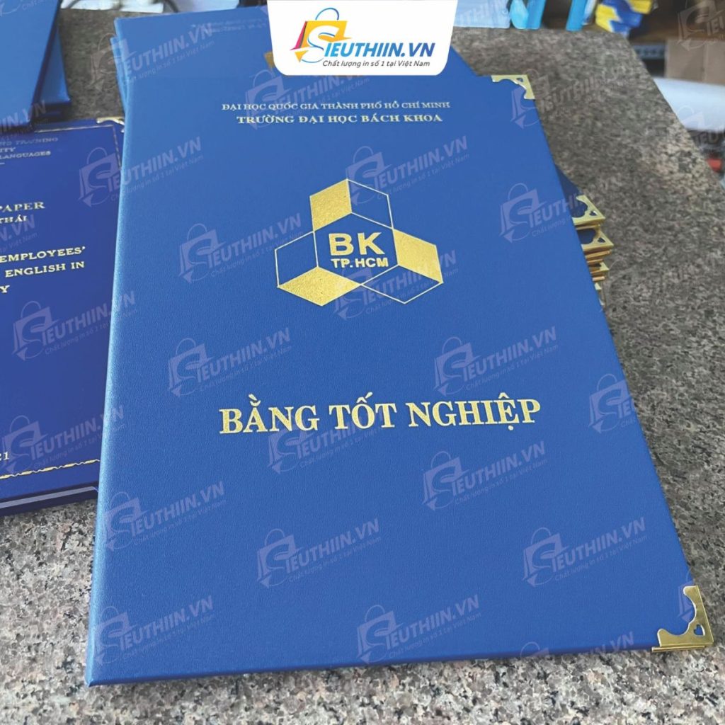 In Bìa Đựng Bằng Khen Cứng, Giá Rẻ, Thiết Kế Free Theo Yêu Cầu