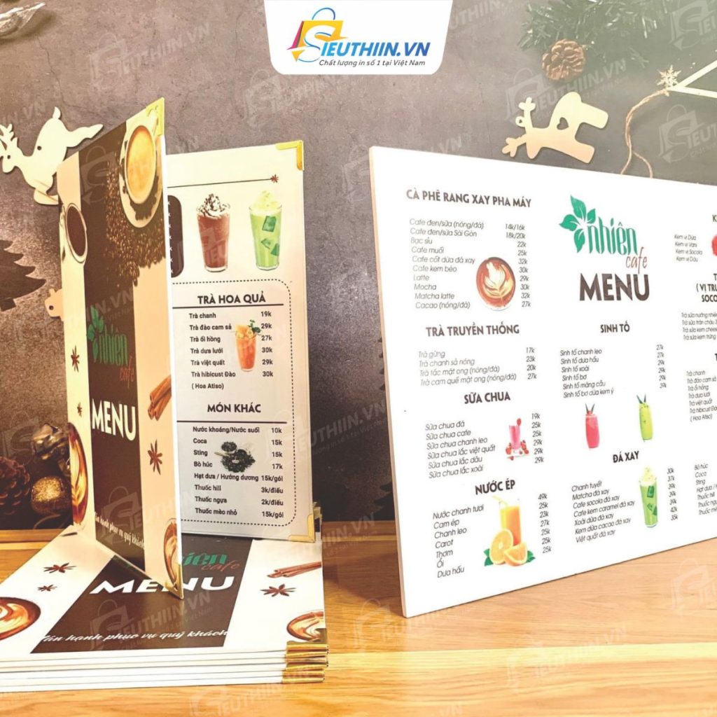 In Menu Giá Rẻ, Chuyên Nghiệp, Số Lượng Ít